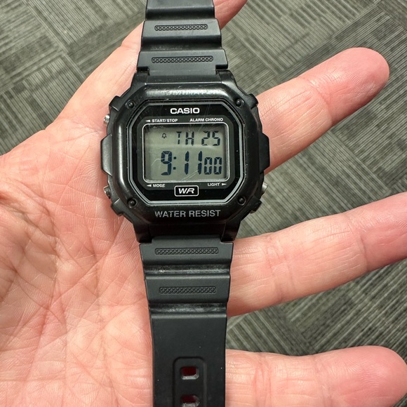 Casio | Other | Casio Water Resistant Digital Watch With Stopwatch ...